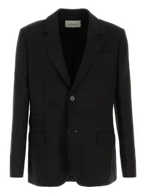 AMI Paris Viscose Blend Blazer - Black