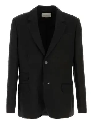 AMI Paris Viscose Blend Blazer - Black