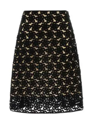 Miu Miu Lace Skirt - Black