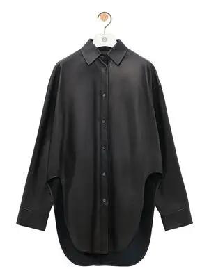 Loewe Lamb Skin Button-up Shirt - Black