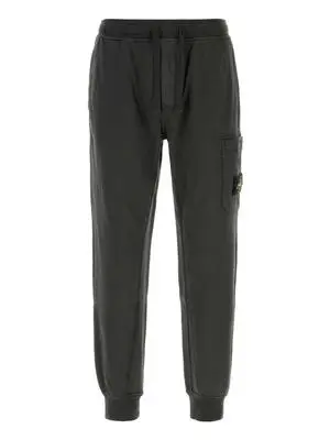 Stone Island Stone Island Men Charcoal Cotton Joggers Gray