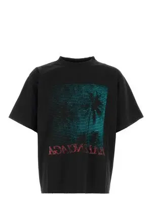 Balenciaga Cotton Oversize T-shirt - Black