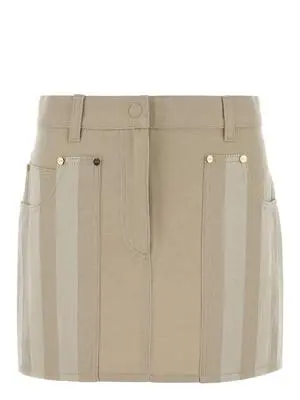Fendi FENDI Drill Mini Skirt Brown