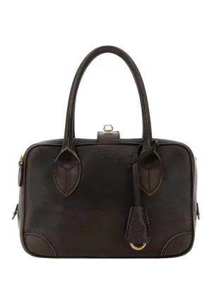 GOLDEN GOOSE Leather Vita Handbag - Brown
