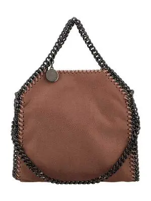 Stella McCartney STELLA MCCARTNEY Antiqued Shaggy Deer Mini Falabella Handbag Pink