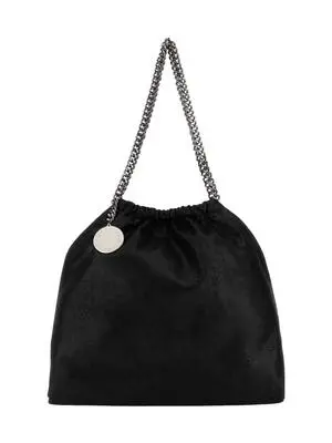 Stella McCartney STELLA MCCARTNEY Shaggy Deer Medium Falabella Shoulder Bag Black