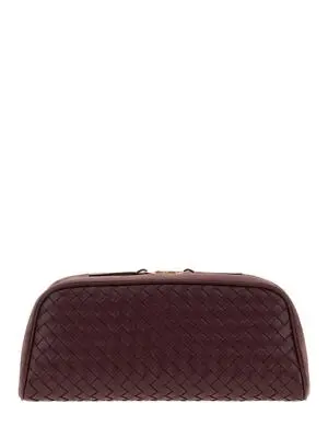 Bottega Veneta Bottega Veneta Women Grape Leather Large Nodo Clutch Purple