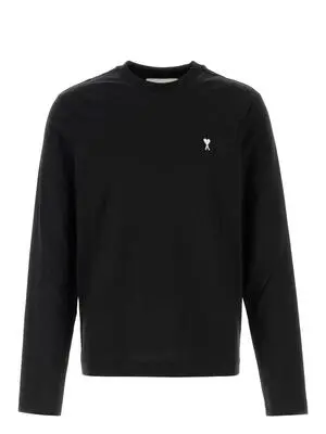 AMI Paris Cotton T-shirt - Black