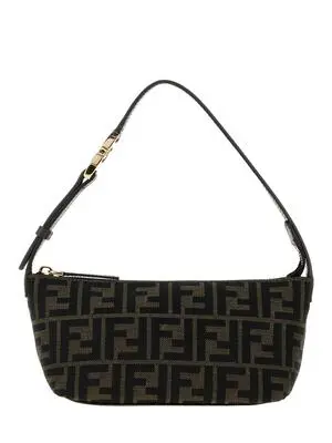 Fendi Embroidered Jacquard Small Vanity Handbag - Multicolor