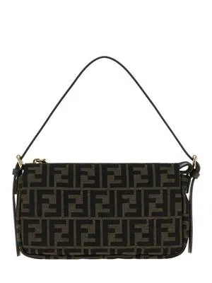 Fendi Embroidered Jacquard Handbag - Multicolor