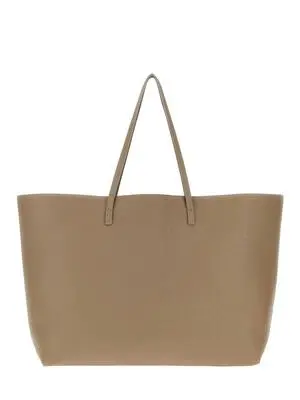 Fendi FENDI Leather Medium Roll Shopping Bag Gray