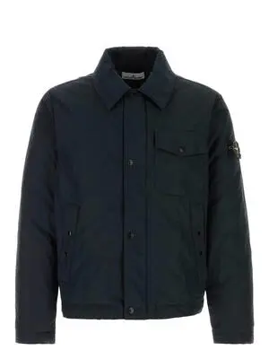 Stone Island Polyester Blend Down Jacket - Blue
