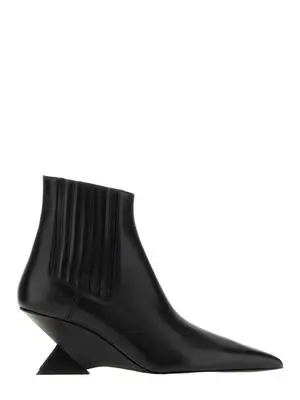 Attico THE ATTICO Leather Cheope Ankle Boots Black