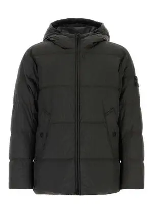 Stone Island Stone Island Men Graphite Nylon Down Jacket Gray