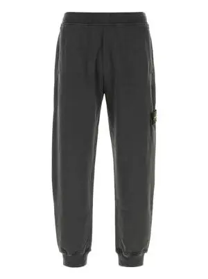 Stone Island Stone Island Men Charcoal Cotton Joggers Gray