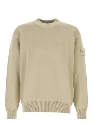 Stone Island Stone Island Men Beige Cotton Blend Sweater Brown