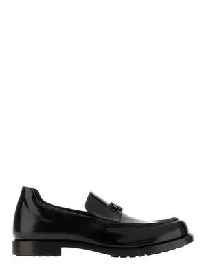 Balenciaga Leather Comfy Loafers - Black