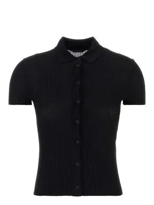 Balenciaga Viscose Blend Cardigan - Black