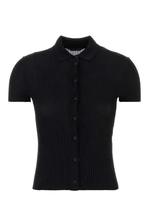 Balenciaga Viscose Blend Cardigan - Black
