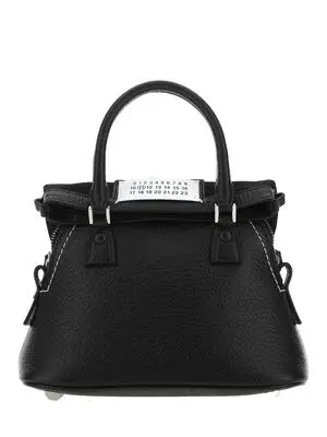 MAISON MARGIELA Leather Micro 5ac Handbag - Black