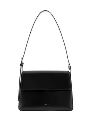 A.p.c. A.P.C. Leather Virginie Shoulder Bag Black