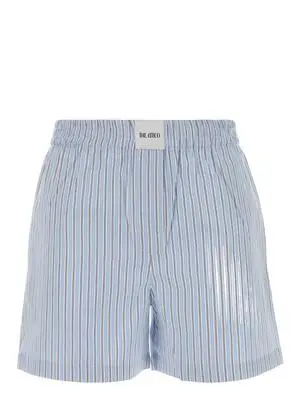 Attico THE ATTICO Embroidered Poplin Shorts Multicolor