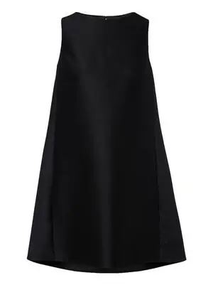 Balenciaga Bb Belted Wool And Silk Minidress - Black