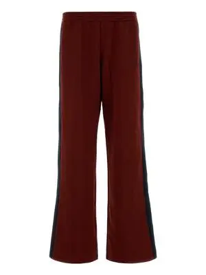 Alexander McQueen Burgundy Polyester Blend Joggers - Red