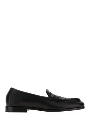 Bottega Veneta BOTTEGA VENETA Leather Silenzio Loafers Black