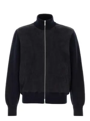 FERRAGAMO Navy Wool Cardigan - Blue