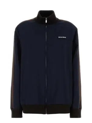 Miu Miu Mohair Blend Sweatshirt - Blue