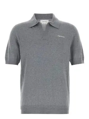 Alexander McQueen Grey Wool Polo Shirt - Gray