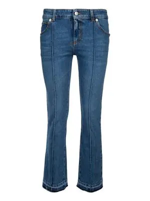 Alexander McQueen Cotton Denim Jeans - Multicolor