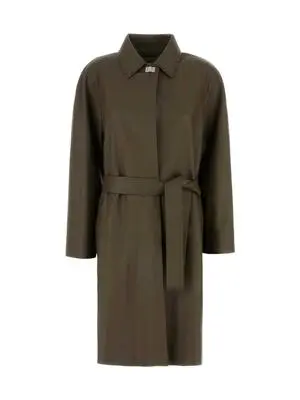 Fendi Leather Coat - Brown