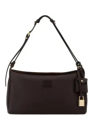 Miu Miu Leather Crossbody Bag - Brown