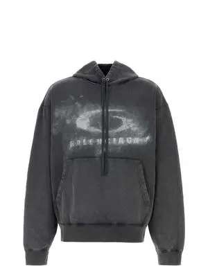 Balenciaga BALENCIAGA Oversize Cotton Hoodie Gray