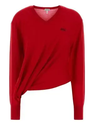 Loewe Wool Blend Sweater - Red