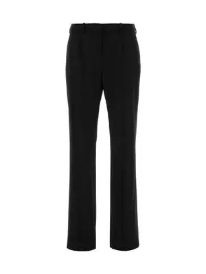 Balenciaga Stretch Wool Pant - Black