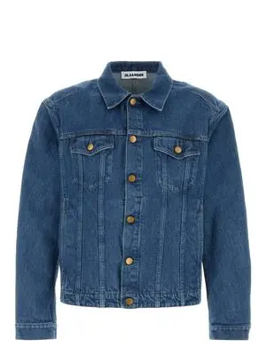 JIL SANDER Cotton Denim Trucker Jacket - Blue