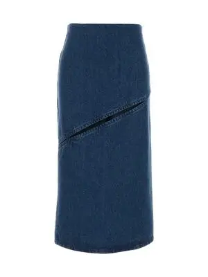 JIL SANDER Denim Skirt - Blue