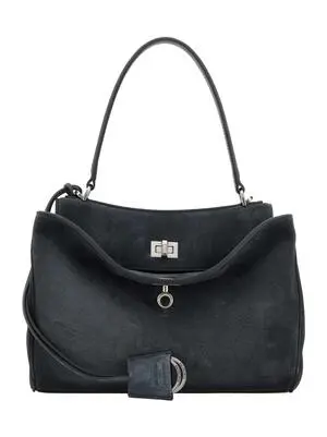 Balenciaga Suede Small Rodeo Handbag - Gray