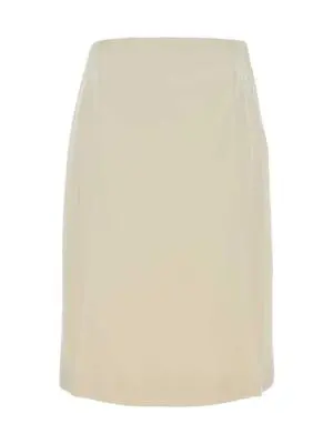 JIL SANDER Crepe Skirt - White