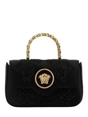Versace Satin Handbag - Black