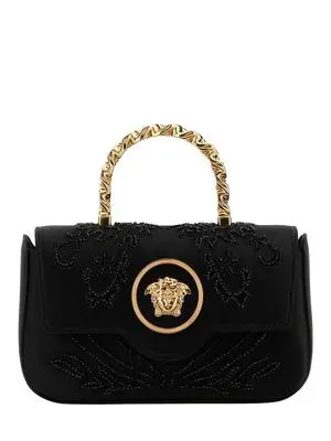 Versace Satin Handbag - Black