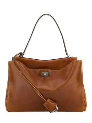 Balenciaga Caramel Leather Medium Rodeo Handbag - Brown