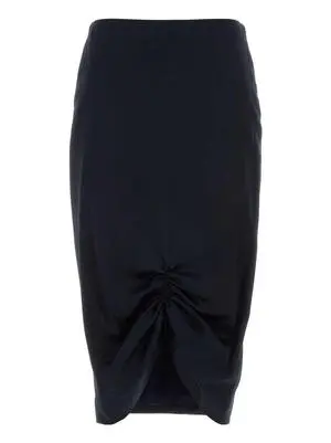Valentino Garavani Midnight Stretch Crepe Skirt - Blue