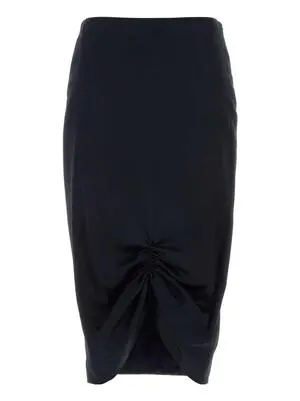 Valentino Garavani Stretch Crepe Skirt - Blue