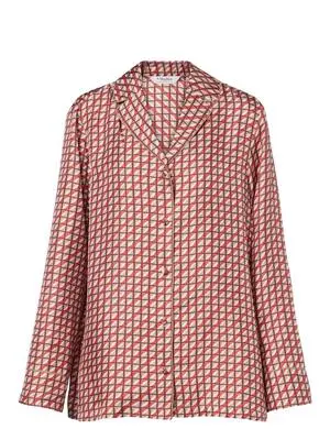 Max Mara Printed Silk Twill Pajama Shirt - Multicoloured