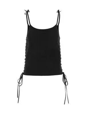 Balenciaga Cotton Tank Top - Black