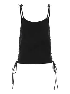 Balenciaga Cotton Tank Top - Black